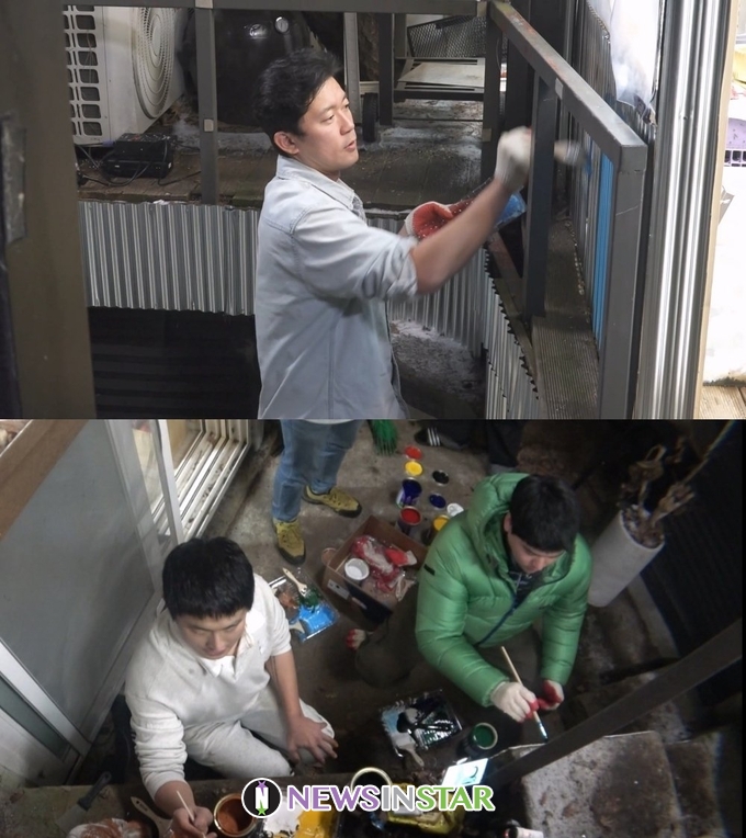 MBC '나 혼자 산다' 기안84X이장우X김대호, 누군가의 기운이 느껴지는 김대호 벽화에 멈칫! 왜!?